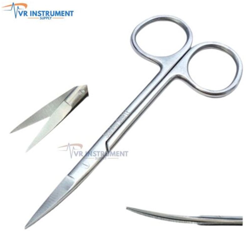 Iris Scissor Curved 4.5″ Stainless Steel Surgical Instruments Medical ...